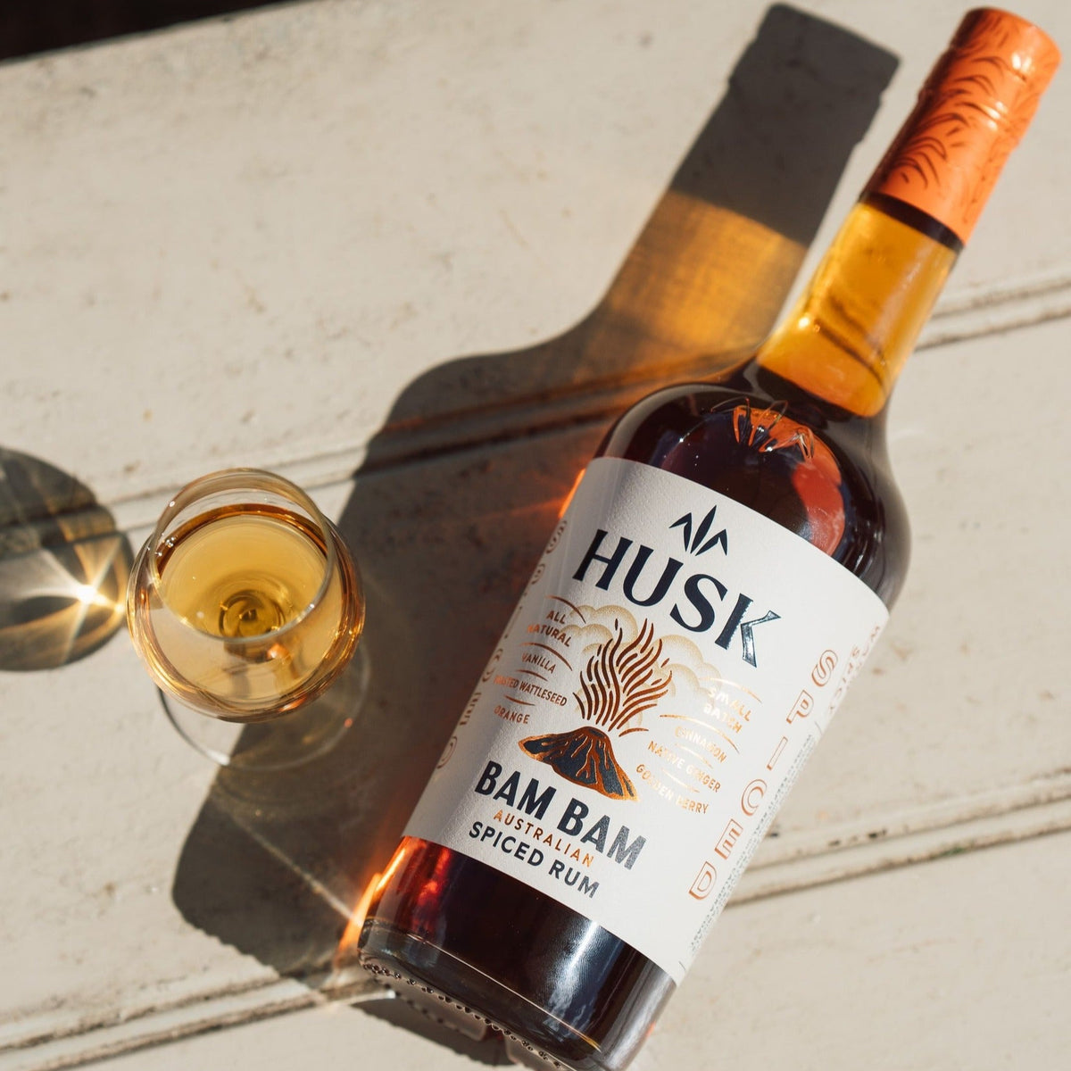 Husk Bam Bam Spiced Rum – Premium Australian Spirit – COVE 27